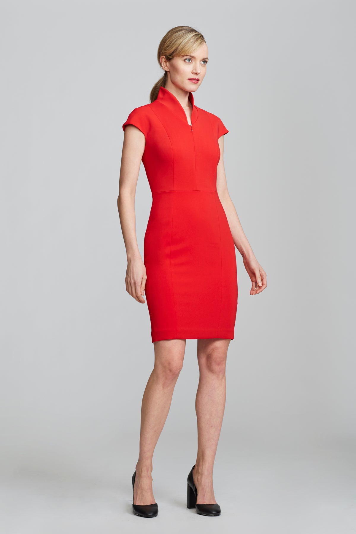 Evelyn Dress | Power Red | Office & TV Wear for Women | Nora Gardner